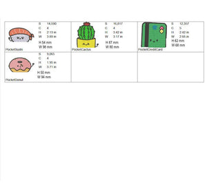 Pocket Peepers Machine Embroidery Designs| sproutembroiderydesigns