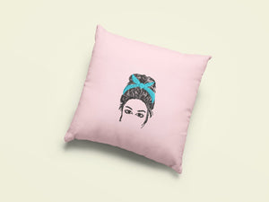 Messy Bun Hair Tie Machine Embroidery Design| sproutembroiderydesigns