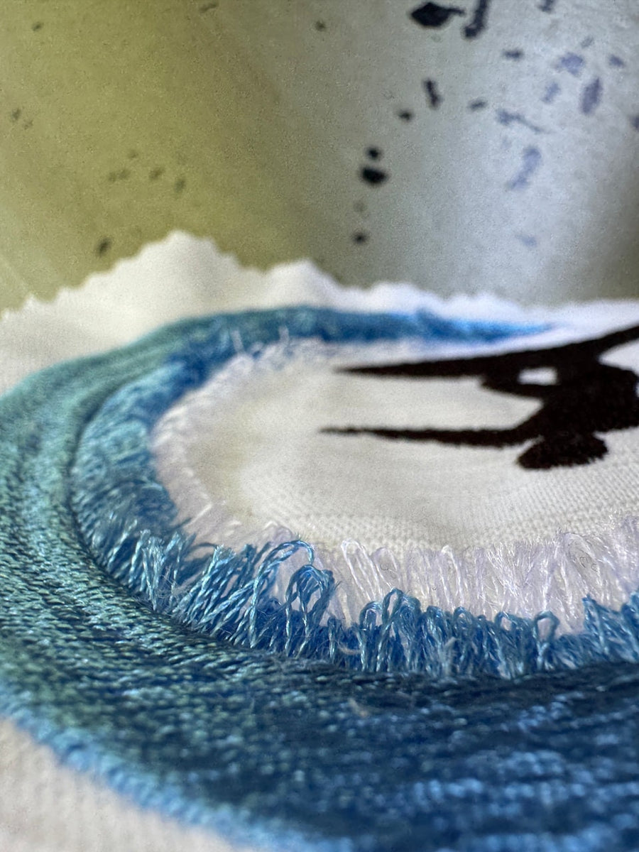 Wave Fringe Surf Machine Embroidery Design| sproutembroiderydesigns