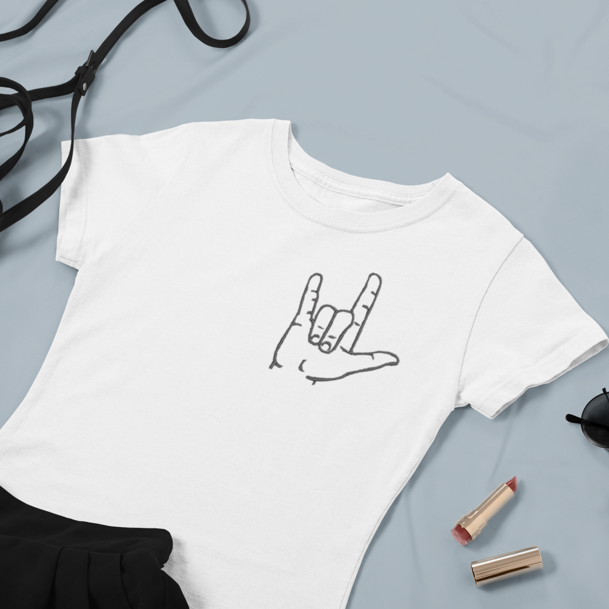 I Love You Sign Language Machine Embroidery Design| sproutembroiderydesigns