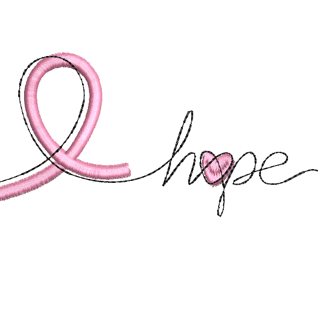 FREE Hope Cancer Ribbon Machine Embroidery Design, 2 Sizes ...