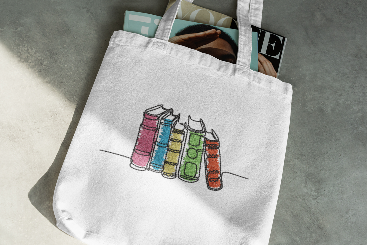 Stack of Books Machine Embroidery Design| sproutembroiderydesigns