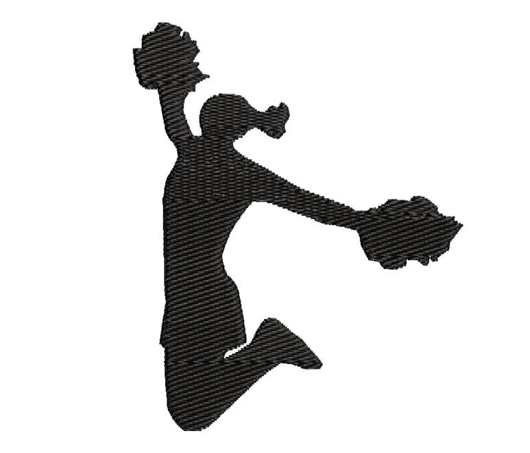 Cheerleader Machine Embroidery Design| sproutembroiderydesigns