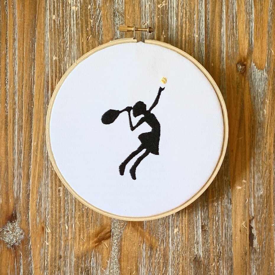 Tennis Embroidery Machine Design| sproutembroiderydesigns