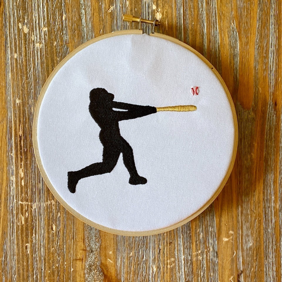 Baseball Machine Embroidery Design| sproutembroiderydesigns