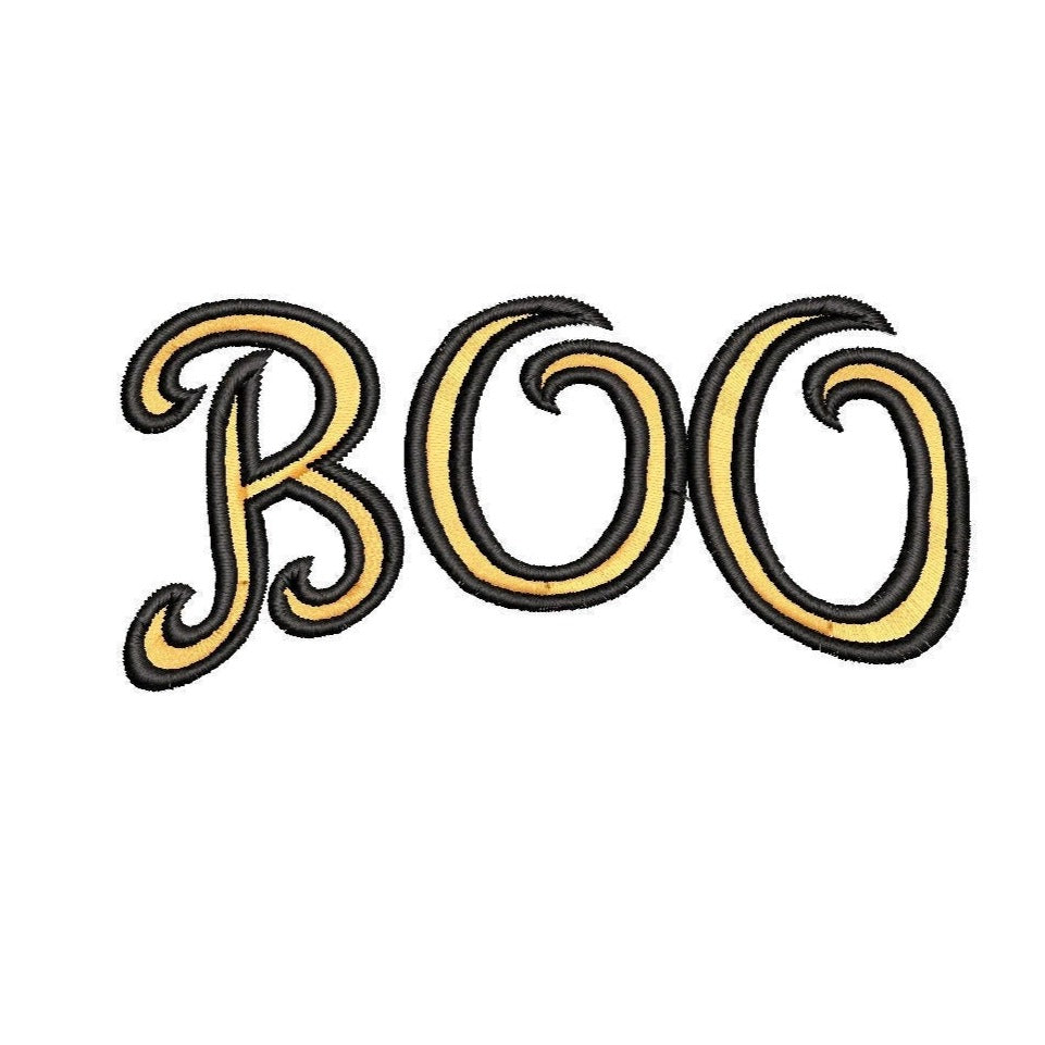 Halloween Boo Machine Embroidery Design| sproutembroiderydesigns