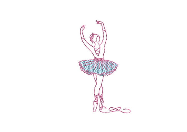 Ballerina Machine Embroidery Design- ballet embroidery design ...