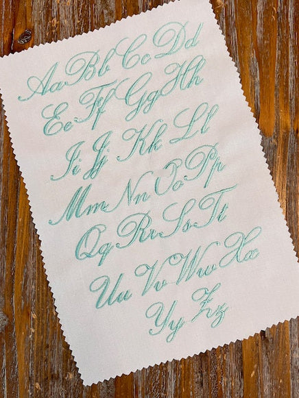 Gleeful Alphabet Script Font Machine Embroidery Design ...