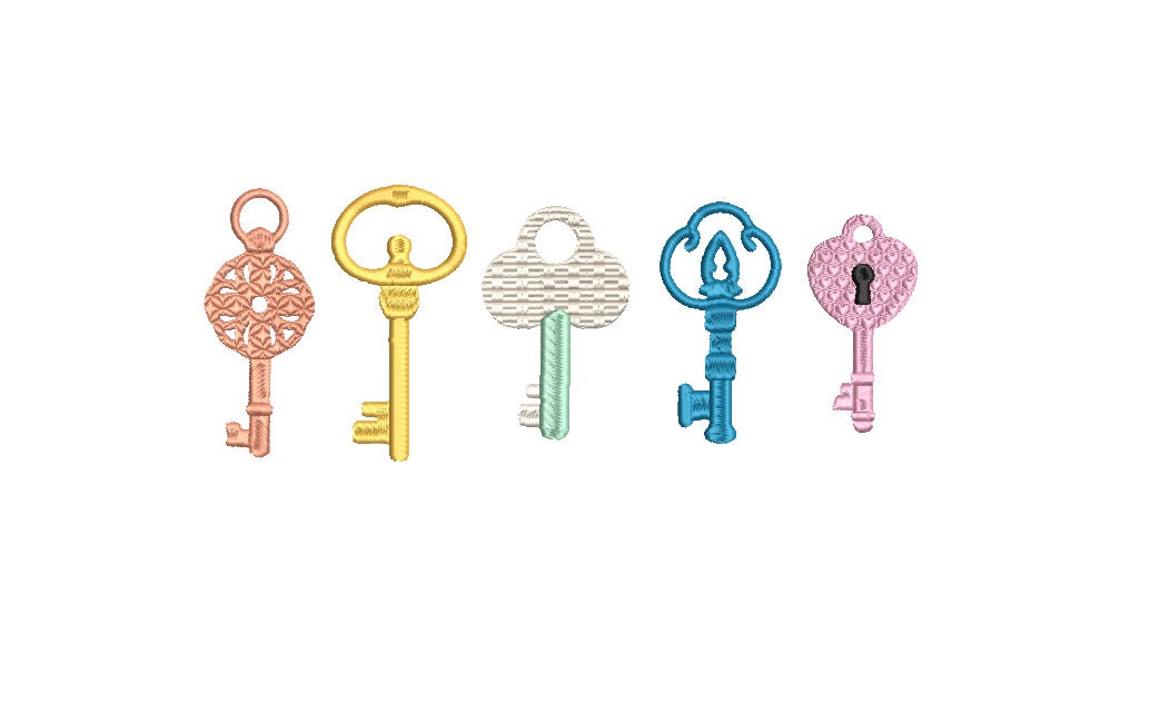 Collection of Key Embroidery Machine Embroidery Design ...