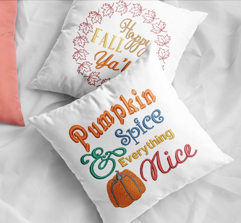 Collection of Autumn Machine Embroidery Designs| sproutembroiderydesigns