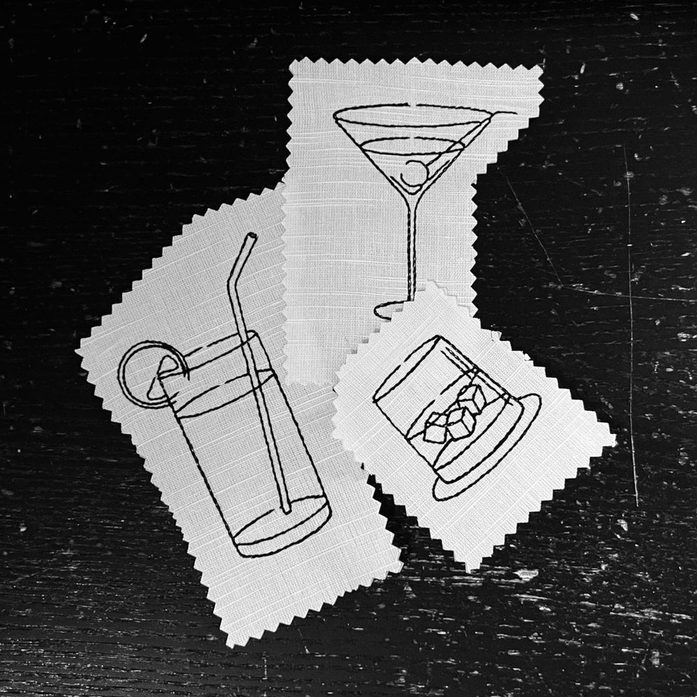 Collection of 3 Bar Glass Machine Embroidery Design ...