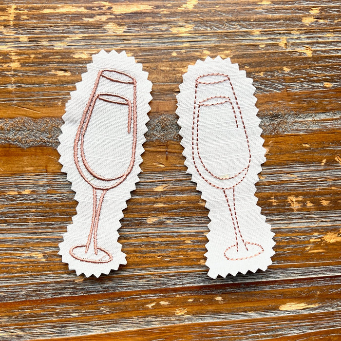 Collection of 6 Bar Glass Machine Embroidery Designs ...