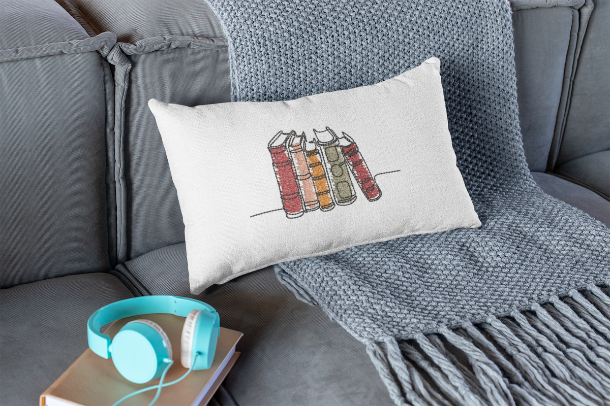 Stack of Books Machine Embroidery Design| sproutembroiderydesigns